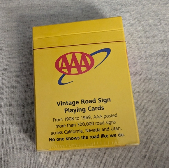 Games | Rare Aaa Vintage Road Signs Pack Of Playing Cards | Poshmark